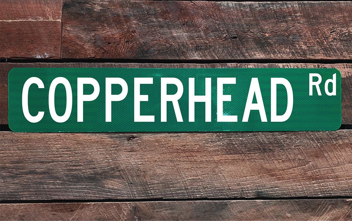Copperhead Rd Street Sign – Haas Designs